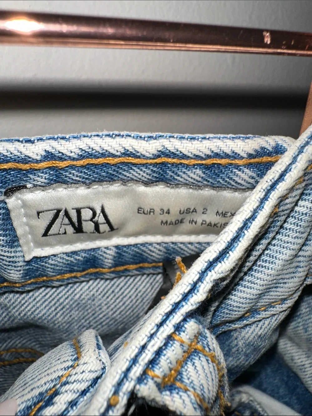 Zara | Jeans | Zara Mens Straight Jeans In Light Blue Wash | Poshmark